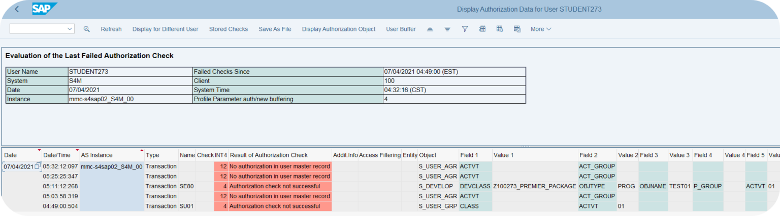 SAP Roles and Authorizations