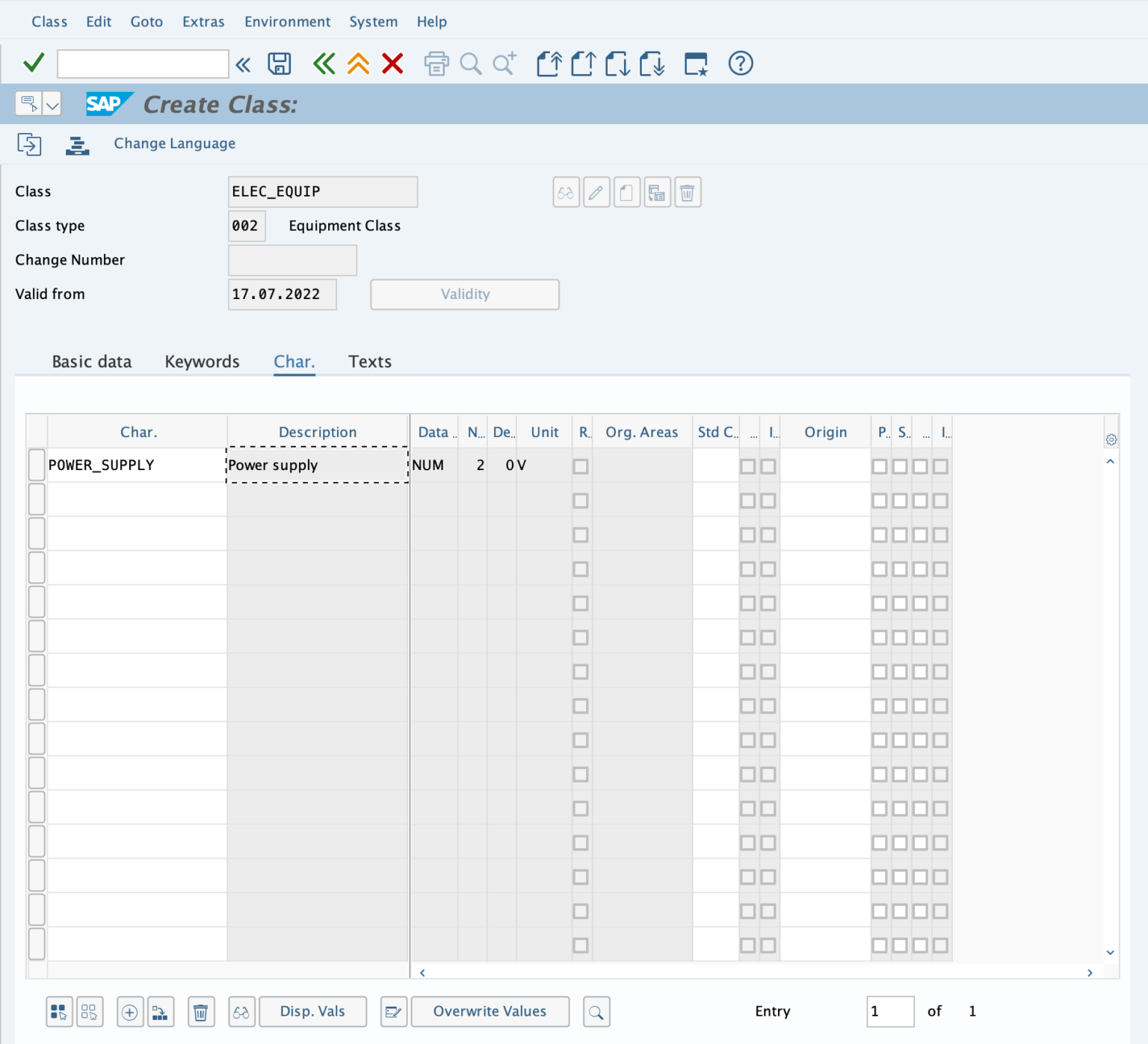 SAP - Classification System - SAP Training and Coaching