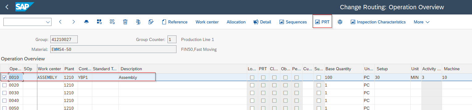 SAP PRT: Production Resources and Tools