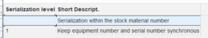 SAP Serial number